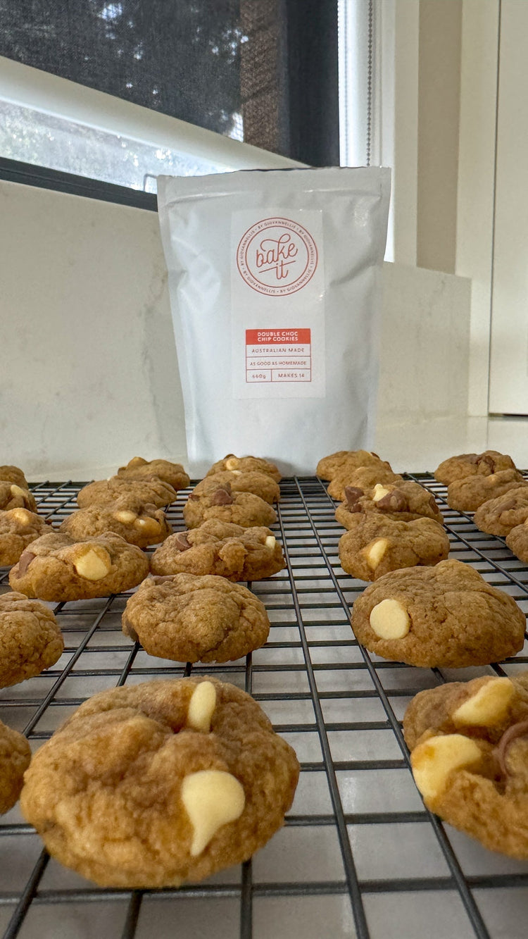 Mini Double Choc Chip Cookies – Bite-Sized Cookies and Snack – Bake it ...