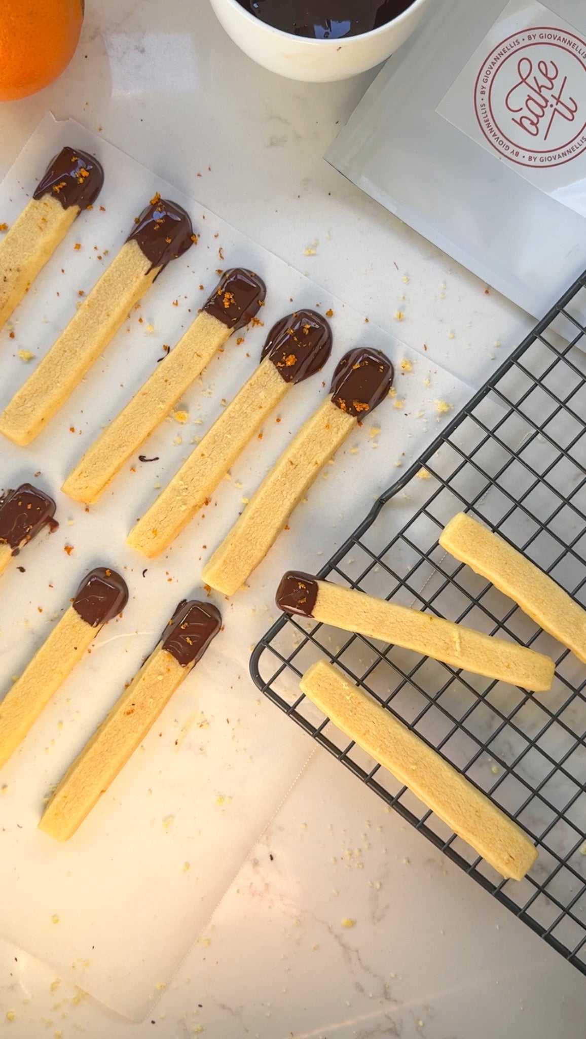 Christmas Choc Orange Shortbread Sticks | Holiday Food Gifts – Bake it ...